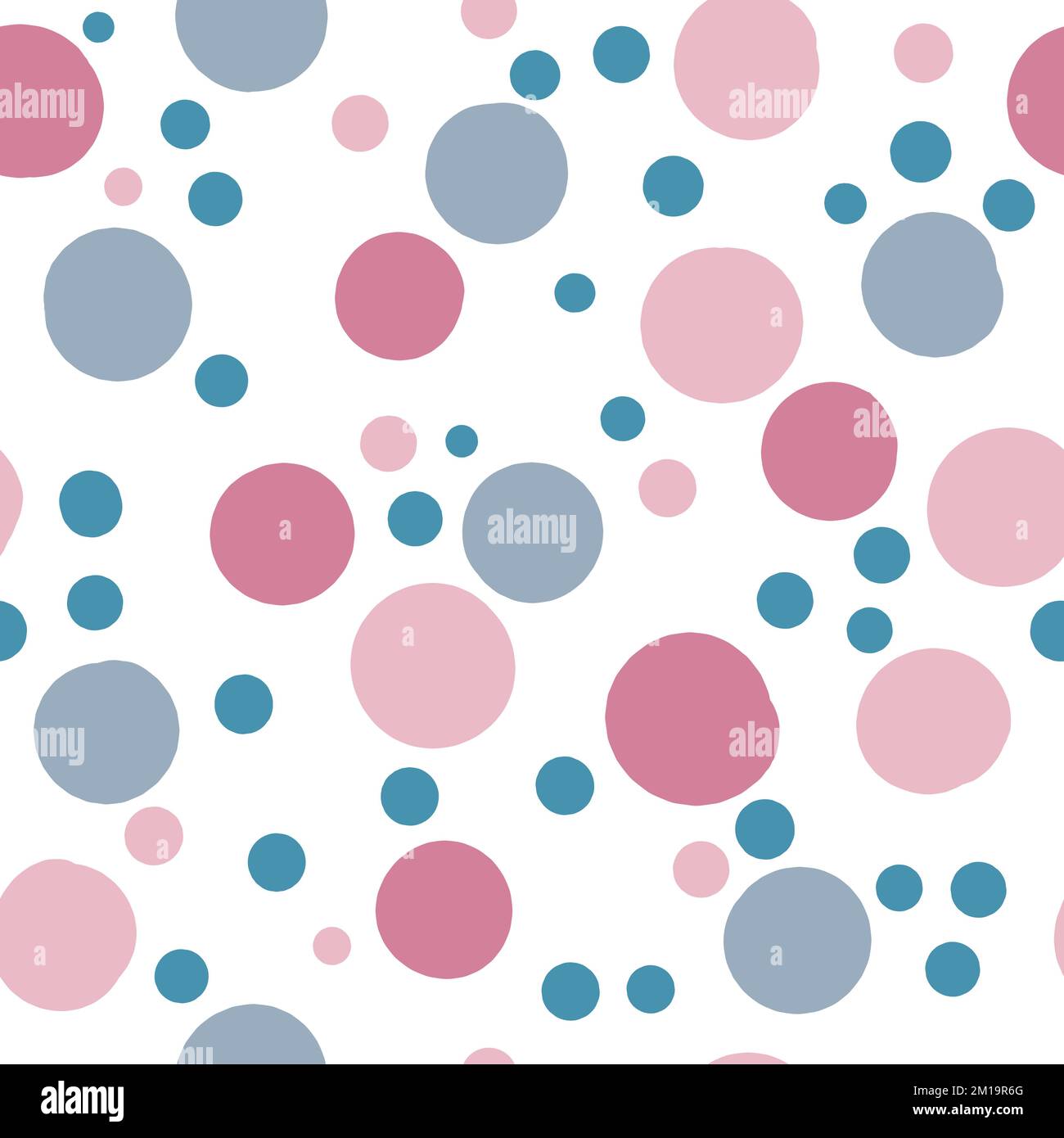 Different sized dots confetti seamless pattern Stock Vector Image & Art ...