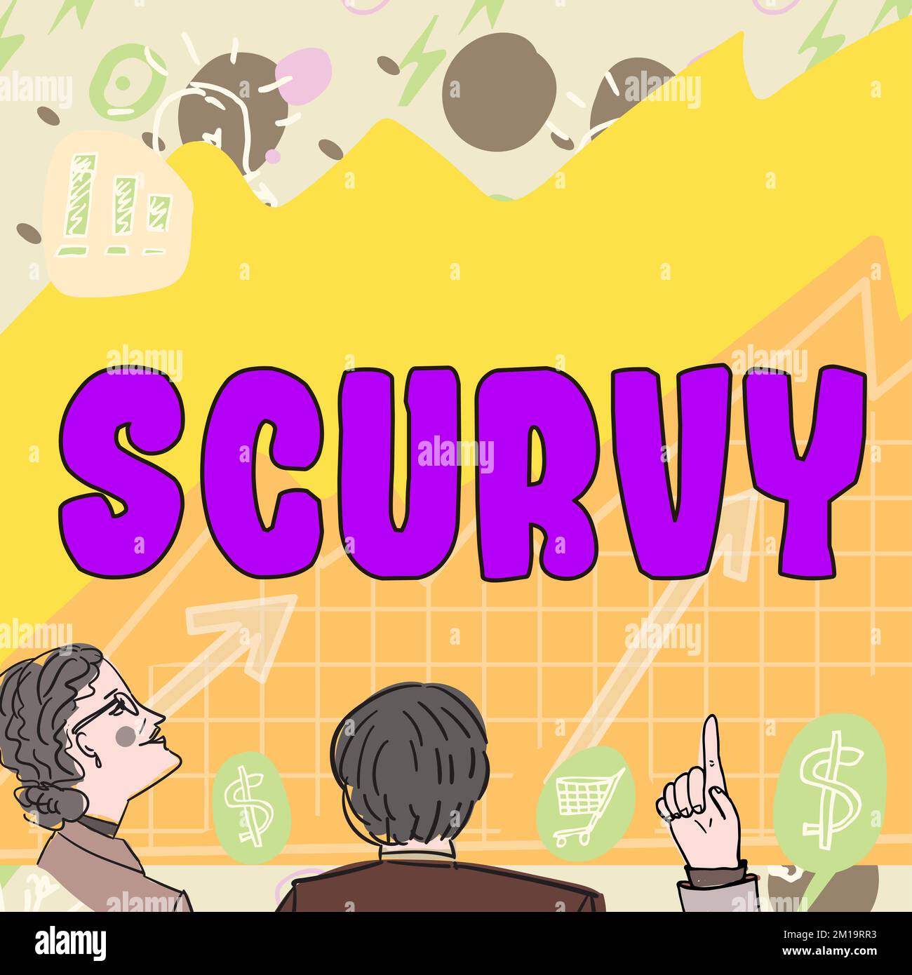 Conceptual display Scurvy. Word Written on disease caused by a lack of ...