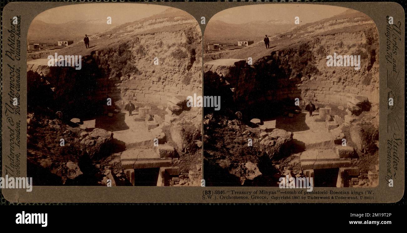 'Treasury of Minyas' - tomb of prehistoric Boeotian kings (W.S.W ...