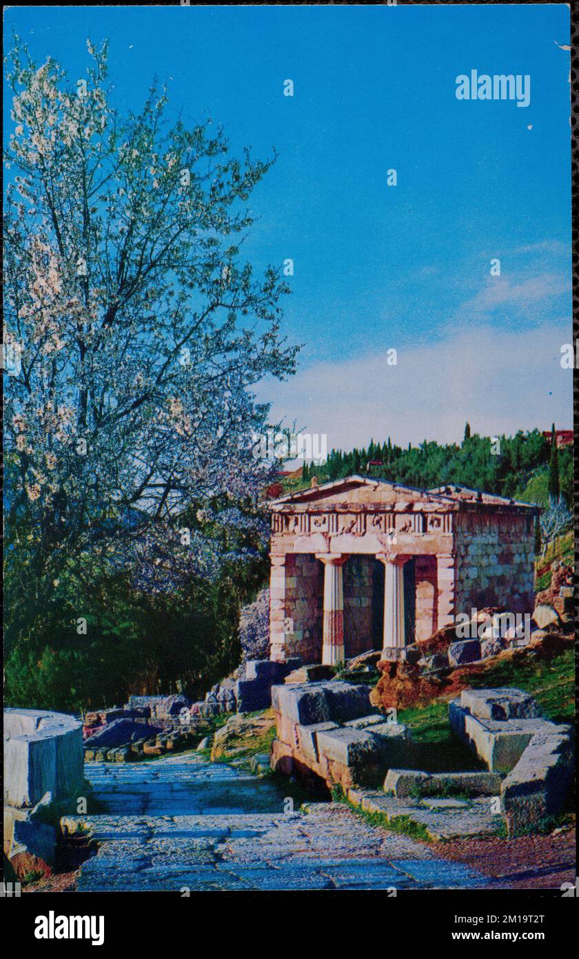 The treasure of the Athenians at Delphi, seat of the most famous oracle ...