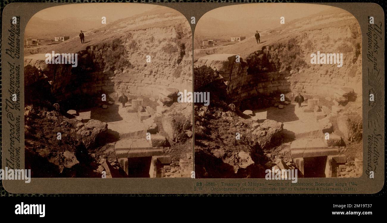 'Treasury of Minyas' - tomb of prehistoric Boeotian kings (W.S.W ...
