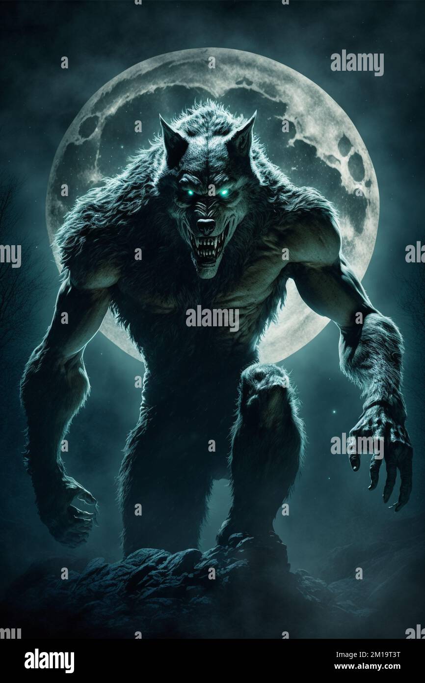 Scary werewolf hi-res stock photography and images - Alamy
