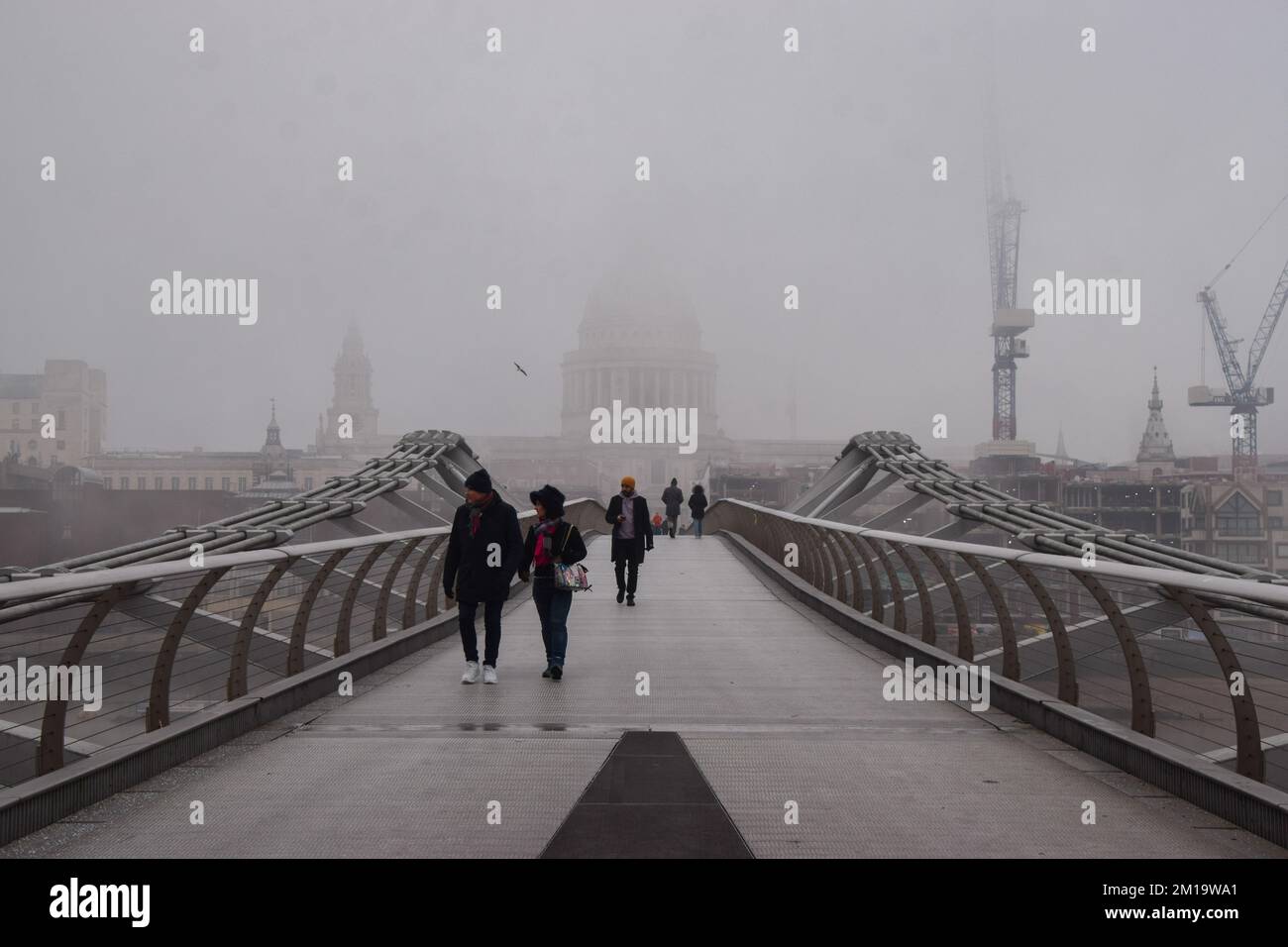 London, UK. 11th December 2022. St Paul's Cathedral, seen from ...
