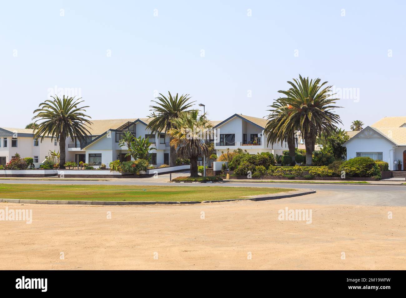 Swakopmund, Namibia - 03 October 2018: Promenade in Swakopmund. Exotic ...