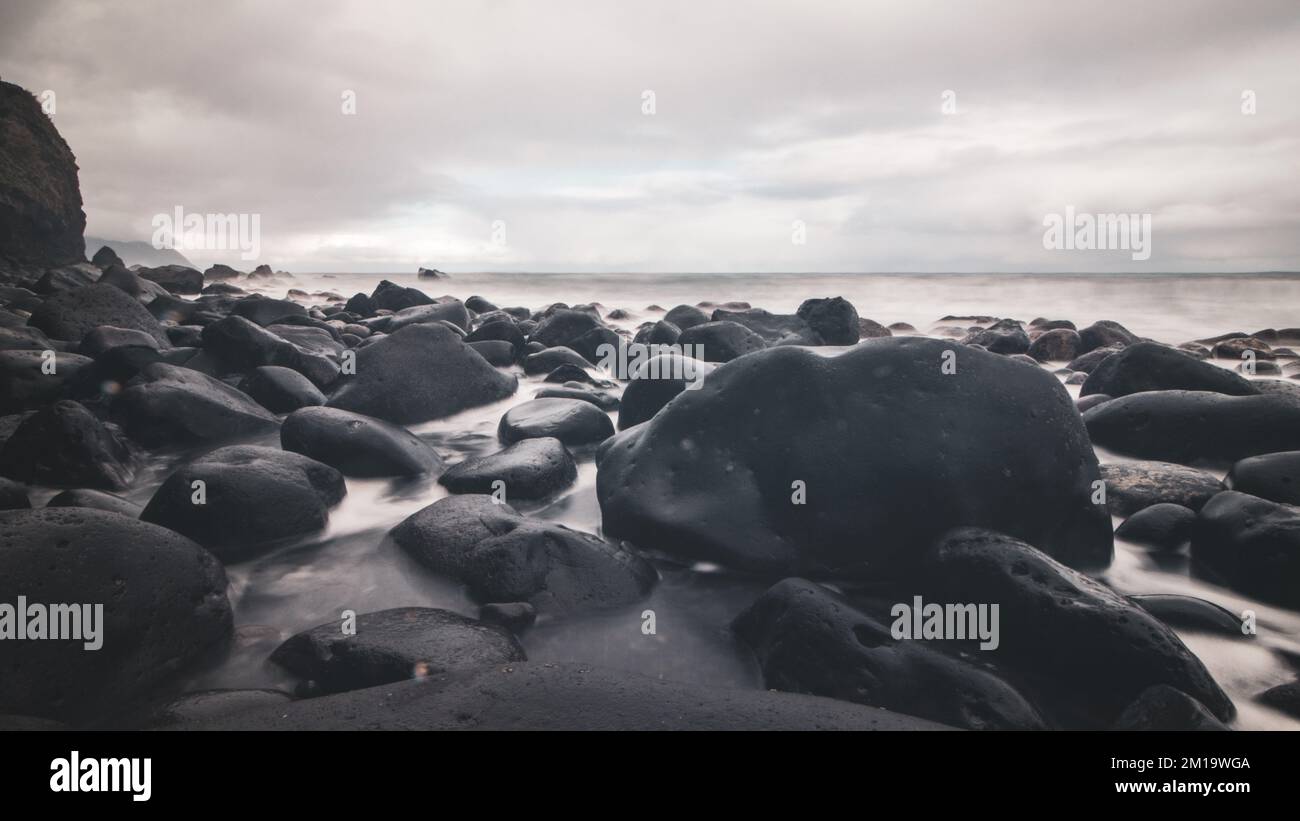 Smooth volcanic rocks and stones hi-res stock photography and images ...