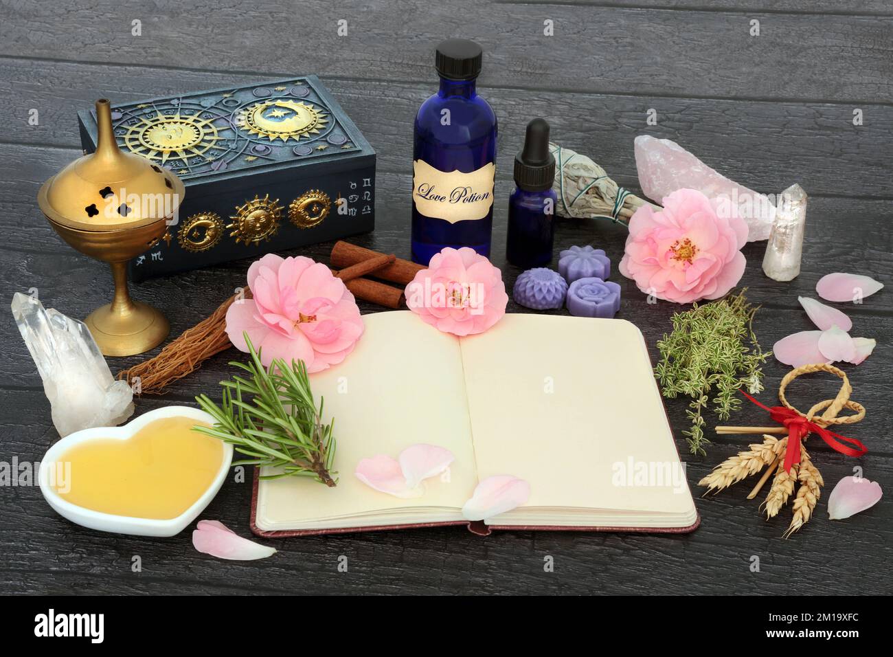 Love Potion Recipe Ingredients To Also Heal Fertility Problems Magic Spell Notebook With Corn