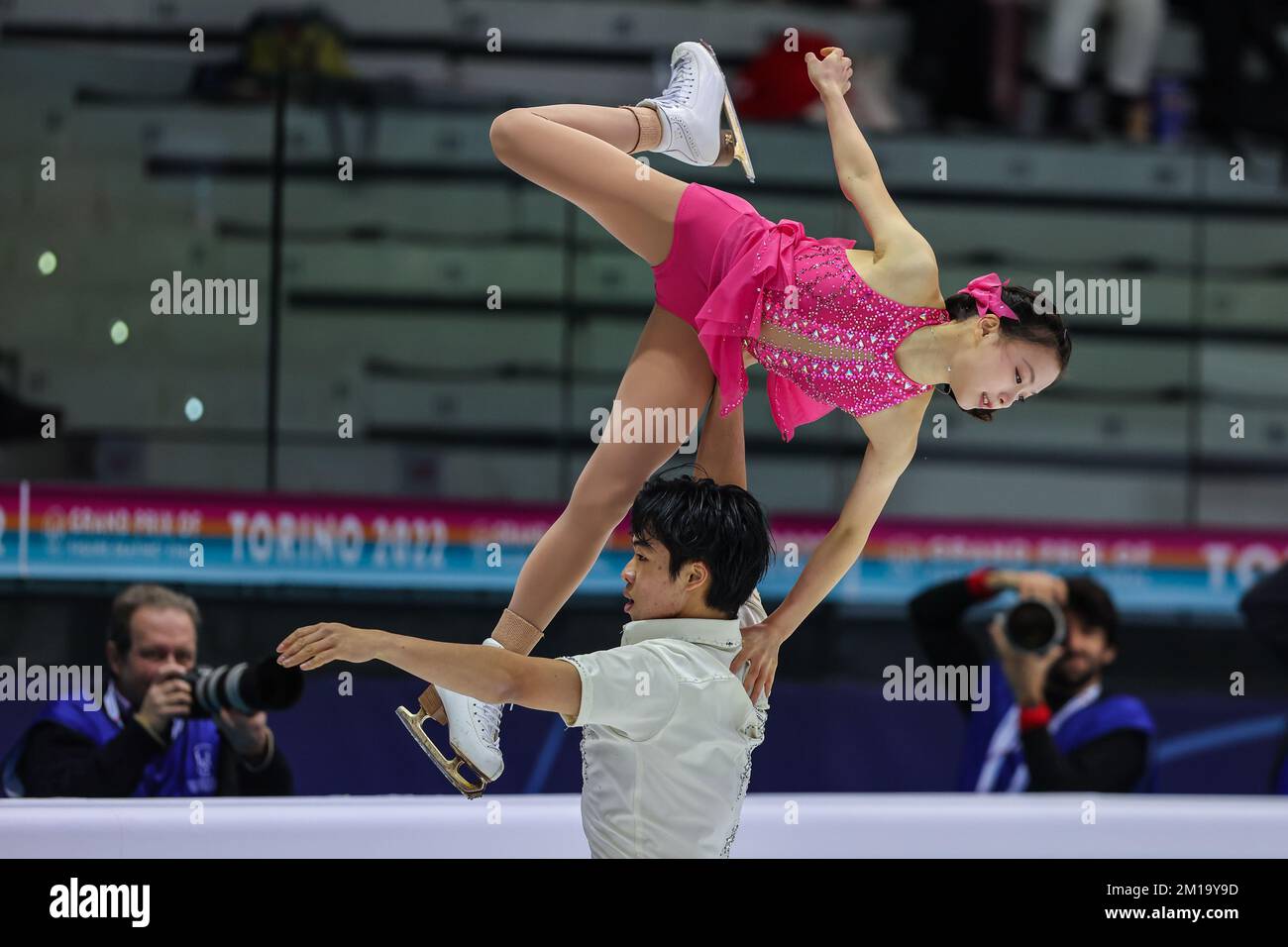 Turin, Italy. 10th Dec, 2022. Haruna Murakami and Sumitada Moriguchi of ...