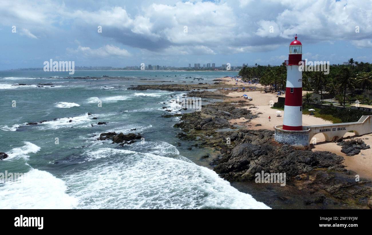 salvador, bahia, brazil - december 8, 2022: view of the lighthouse ...