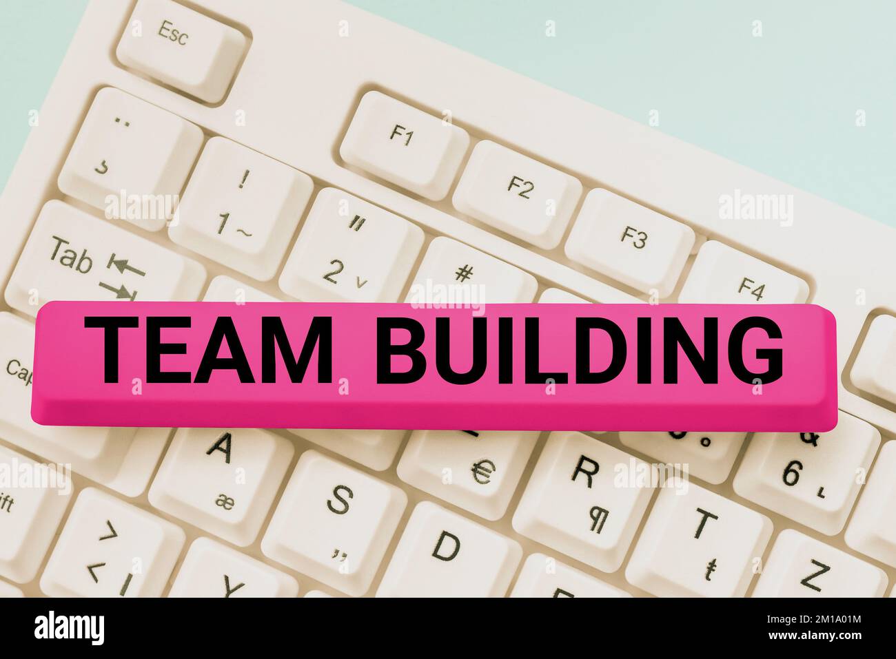 Text caption presenting Team Building. Concept meaning Types of ...