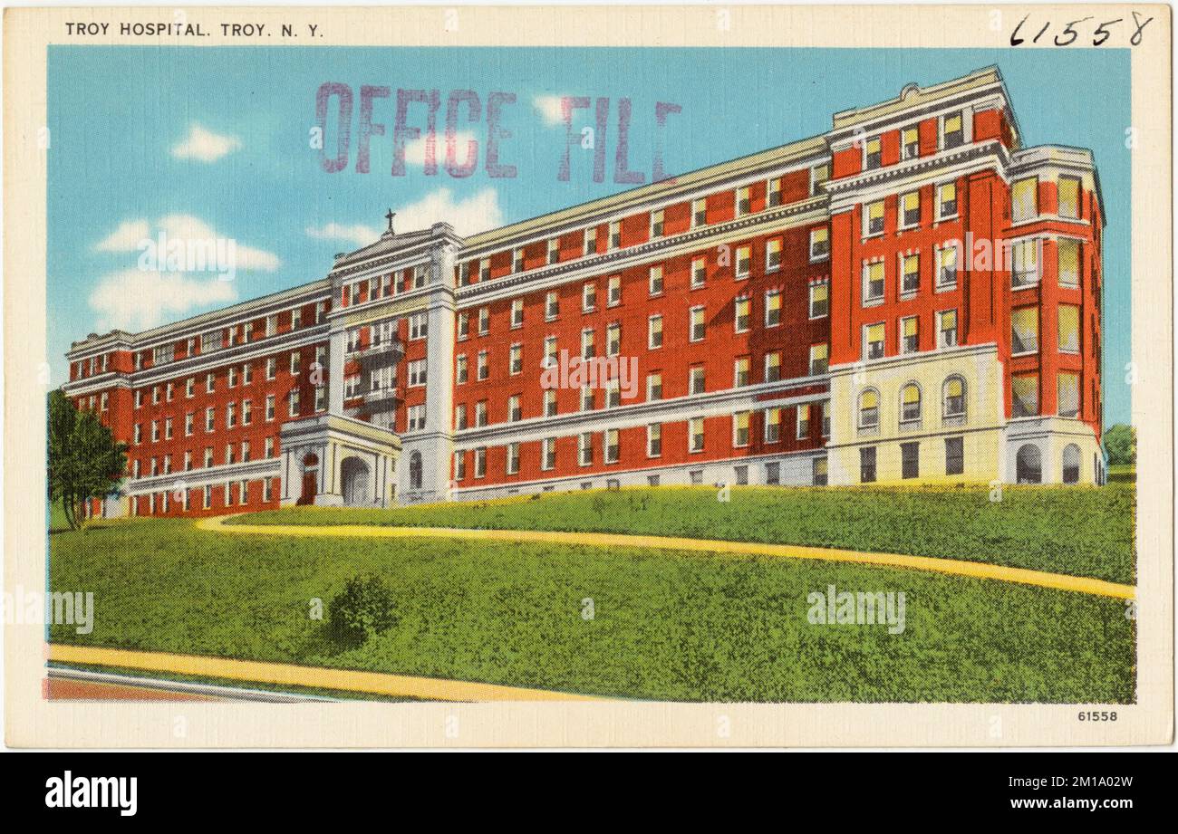 Troy Hospital, Troy, N. Y. , Hospitals, Tichnor Brothers Collection ...