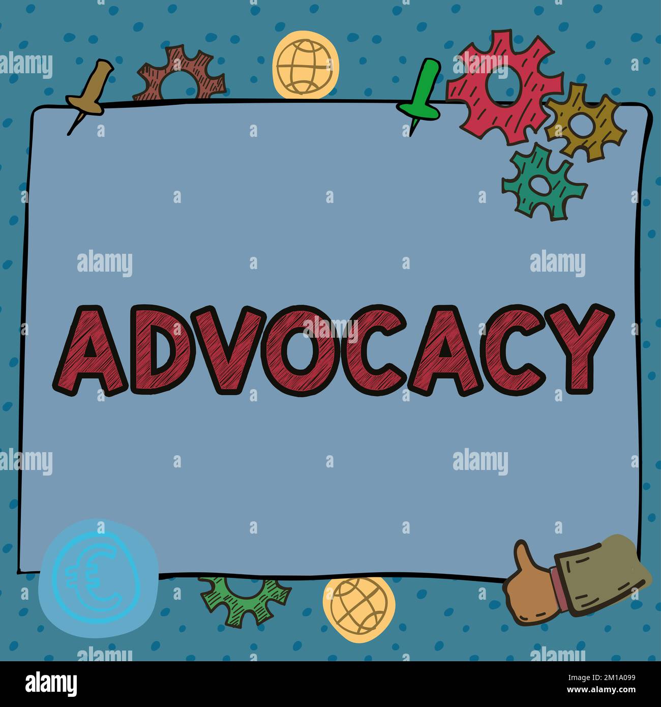 Text sign showing Advocacy. Business idea Profession of legal advocate ...