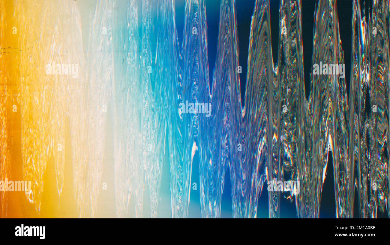 display damage digital error glowing lines effect Stock Photo - Alamy