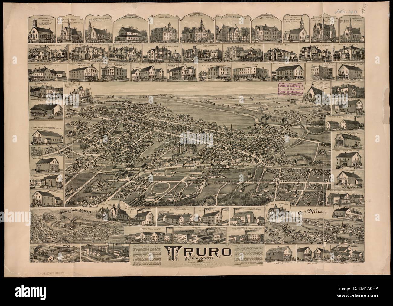 Truro, Nova Scotia : 1889 , Truro N.S., Aerial views Norman B ...