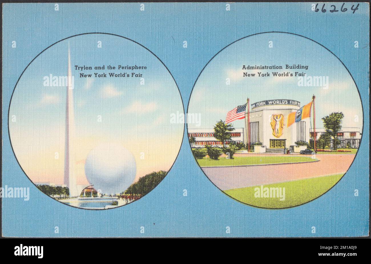 Trylon and perisphere, New York World's Fair. Administration Building ...