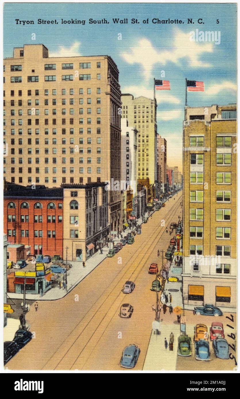 Tryon street hi-res stock photography and images - Alamy