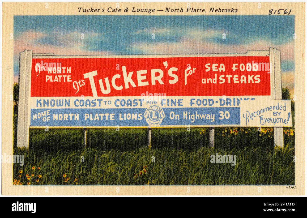 Tucker's Café & Lounge -- North Platte, Nebraska , Restaurants, Tichnor ...