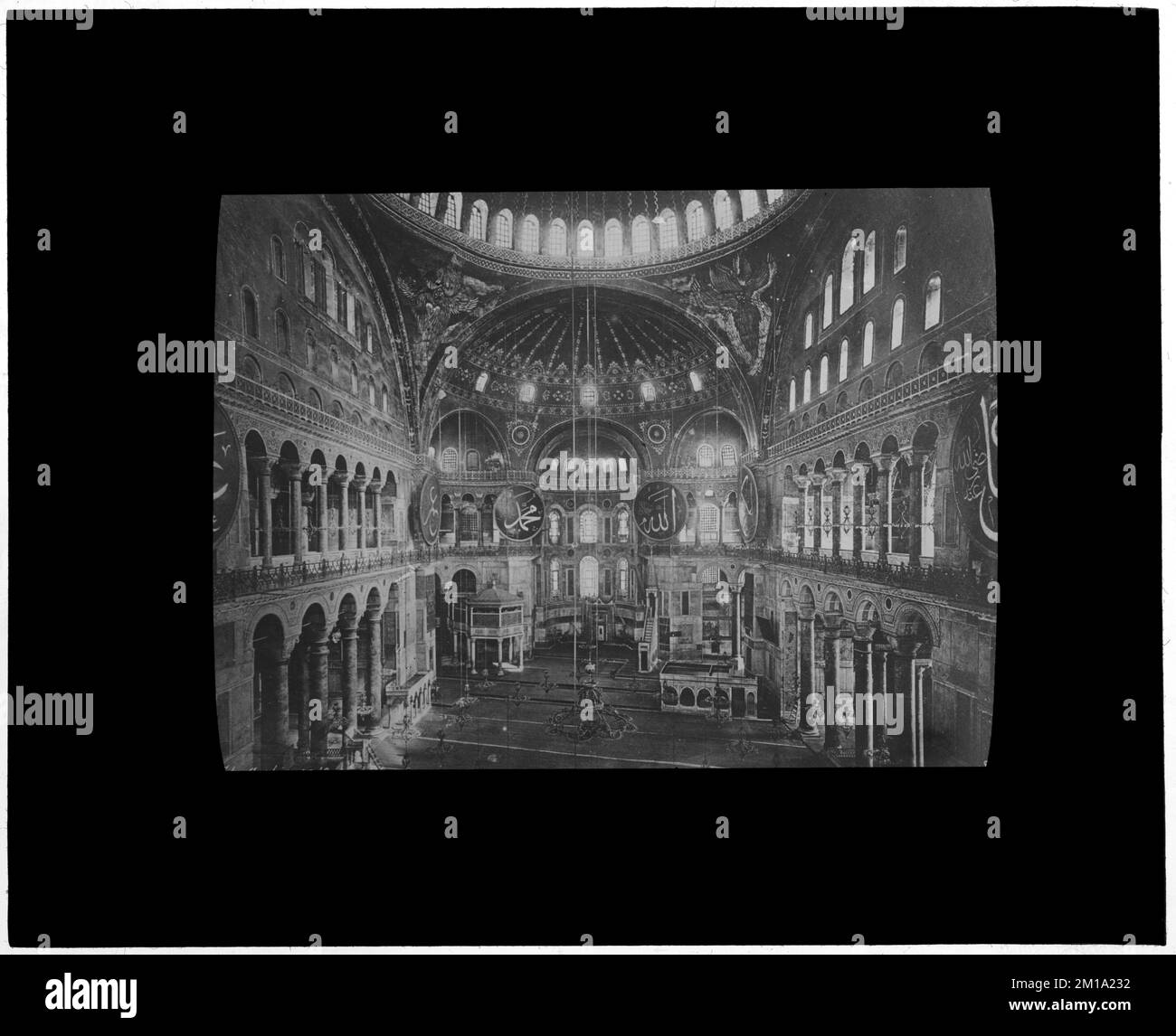 Turkey. Constantinople. Interior of Mosque of St. Sophia , Mosques ...