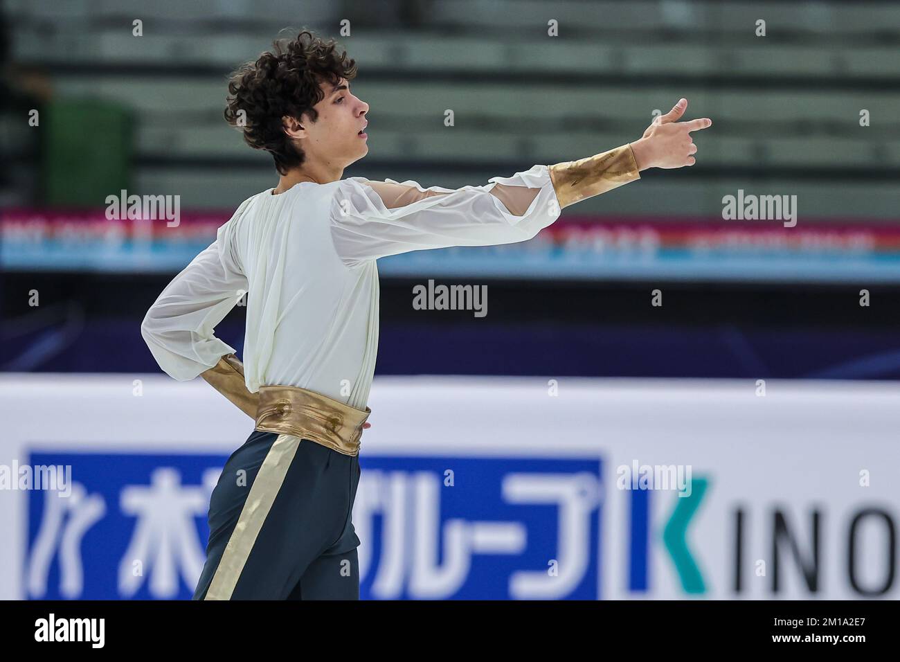 Nikolaj Memola of Italy competes during Day 3 - JR Men Free Skating ISU ...