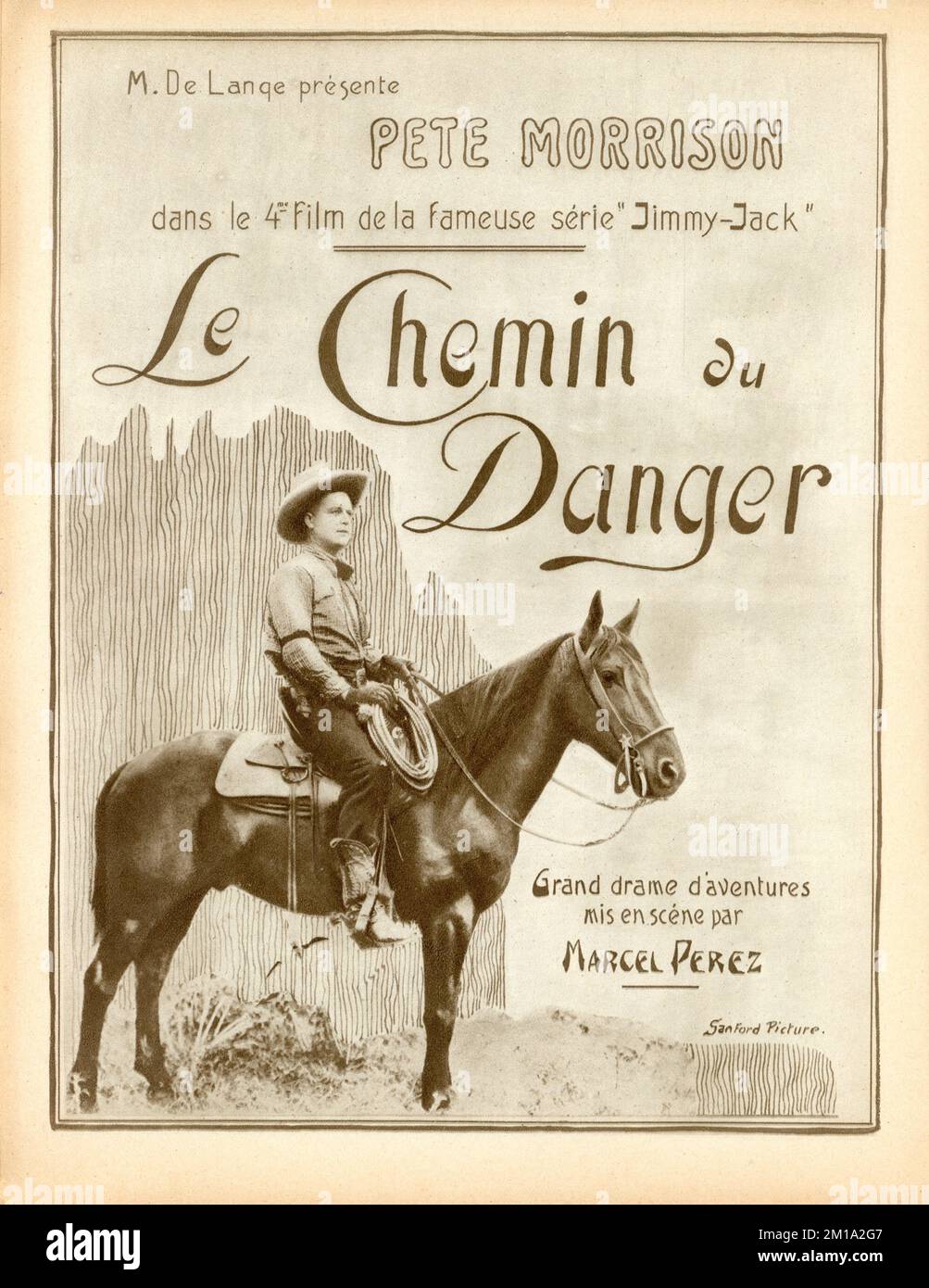 Belgian Trade Ad for PETE MORRISON in the 4th Film in the ''Jimmy-Jack ...