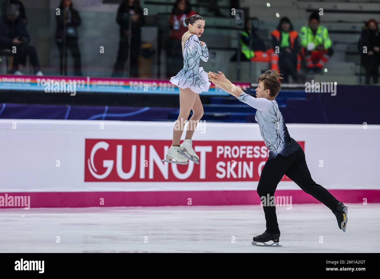Sophia Baram and Daniel Tioumentsev of United States of America compete ...