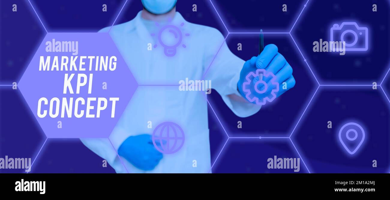 Text caption presenting Marketing Kpi Concept. Word for measure ...