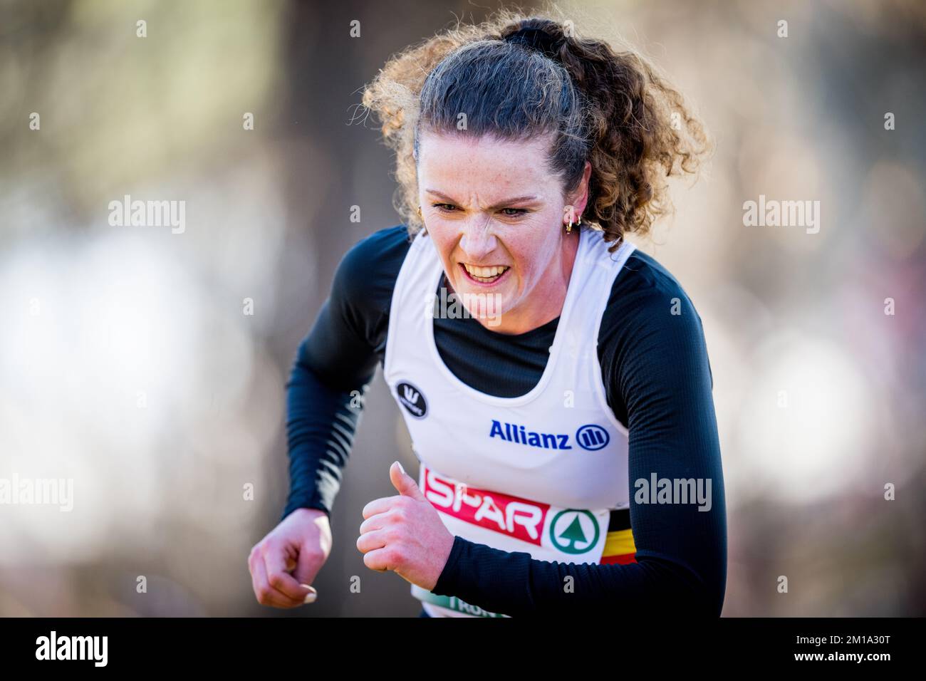 Belgian Lisa Rooms pictured in action during the women's race at the ...