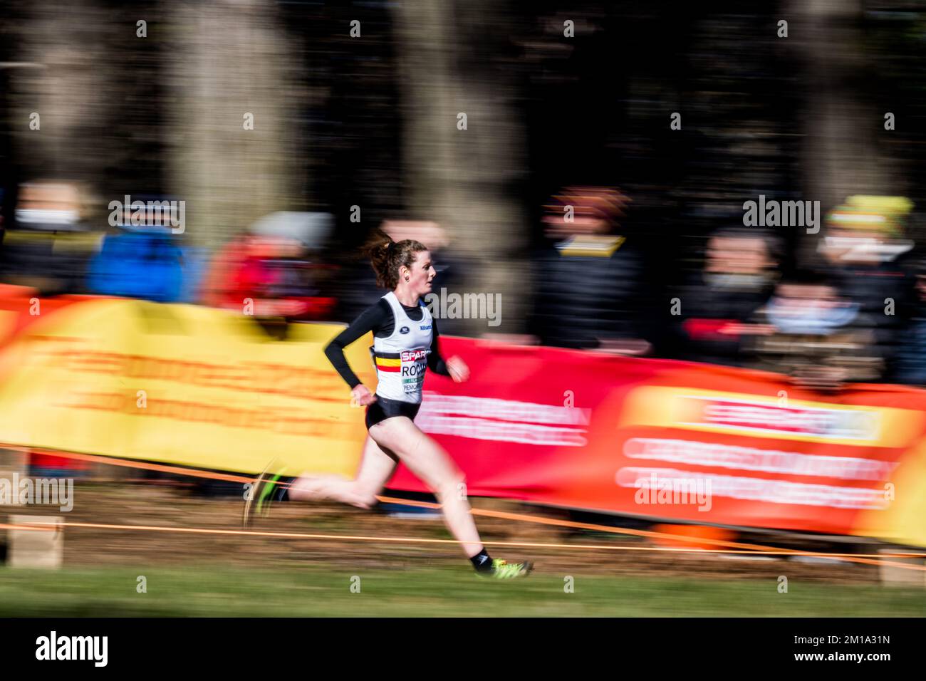 Belgian Lisa Rooms pictured in action during the women's race at the ...