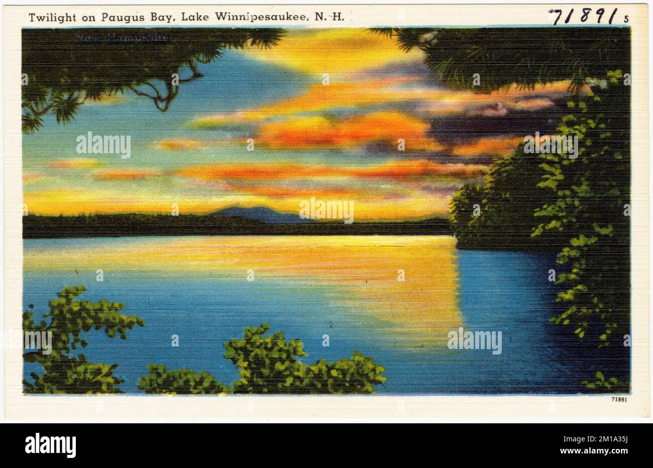 Twilight on Paugus Bay, Lake Winnipesaukee, N.H. , Lakes & ponds ...