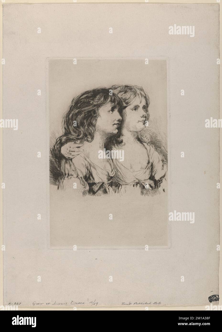 The twins--Sarah and Anne Haden, no. II , Twins. Francis Seymour Haden ...