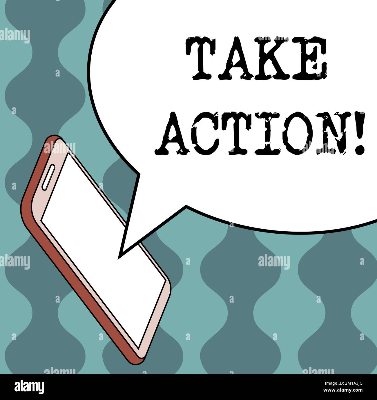 Text caption presenting Take Action. Business idea do something ...