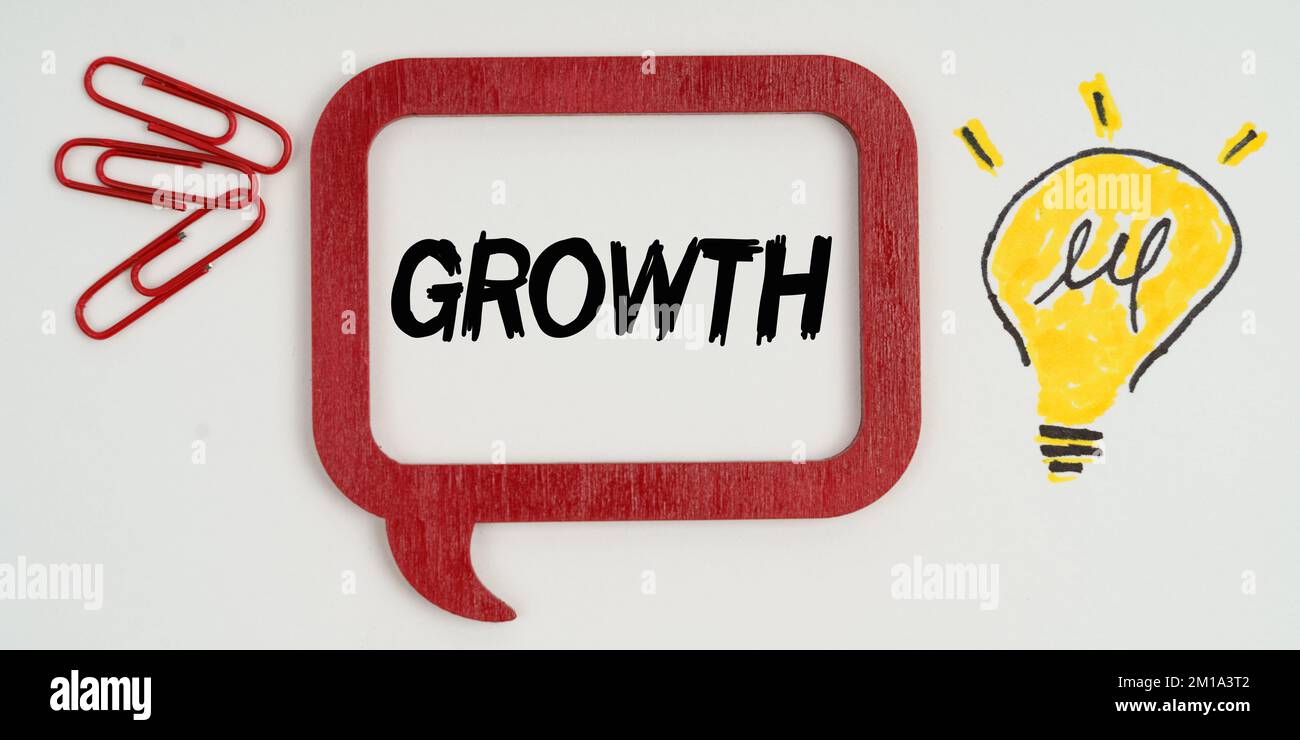 Idea and business concept. On paper, a drawing of a lamp, paper clips ...