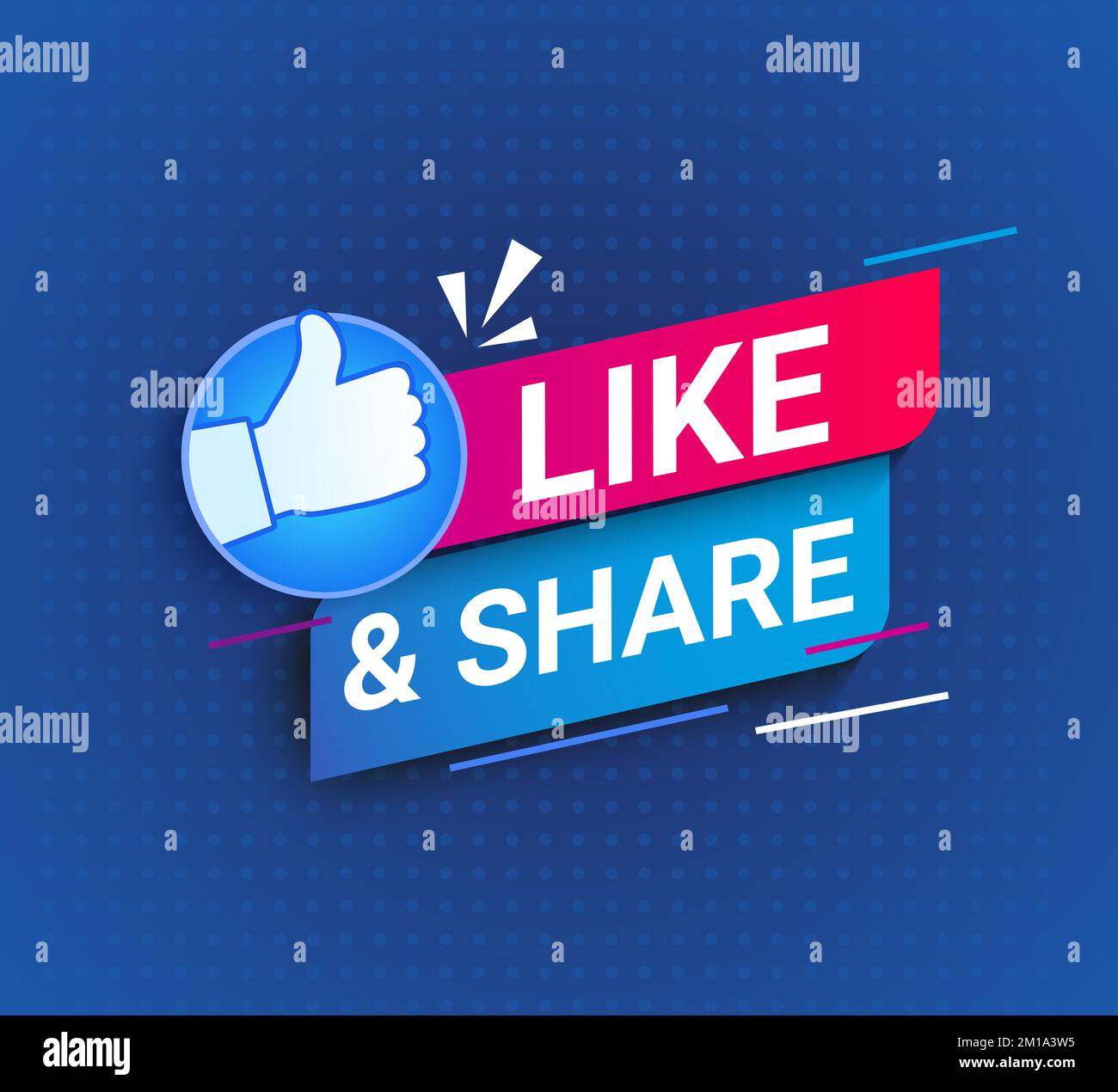 Like and Share, Social symbol and recommendation Stock Vector Image ...