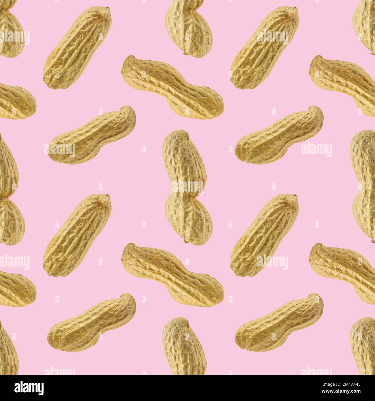 Seamless pattern of Peanuts isolated on white background Stock Photo ...
