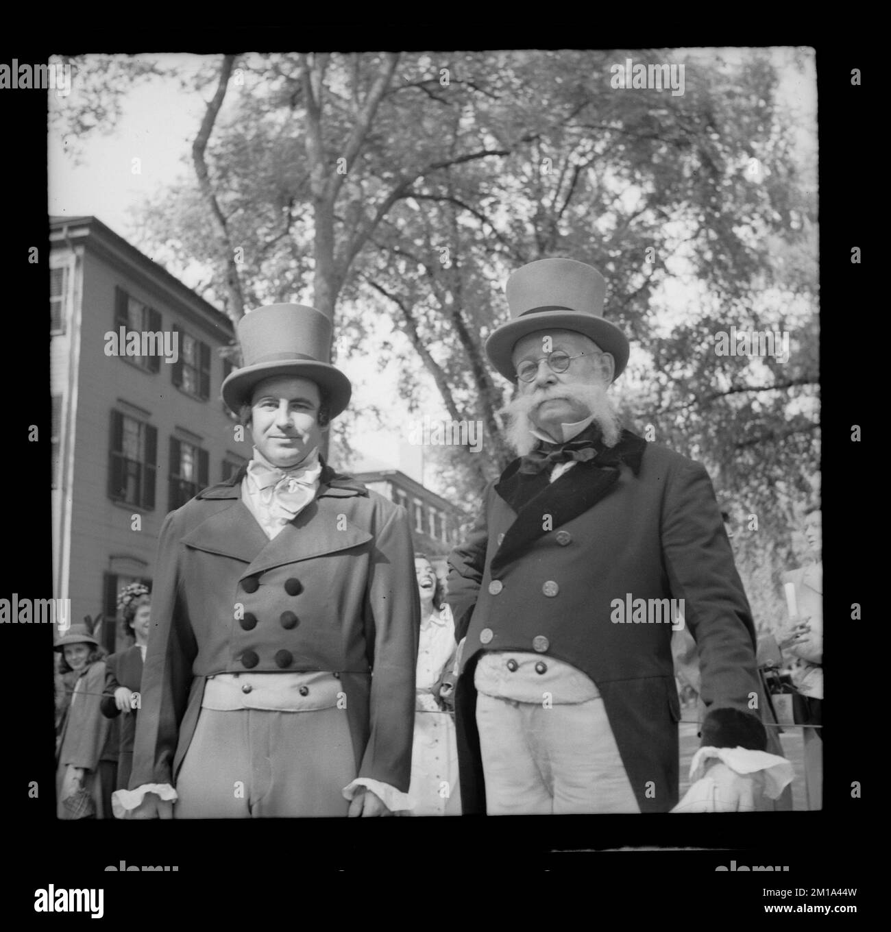 Two men, Chestnut Street Day , Festivals, Costumes. Samuel Chamberlain ...
