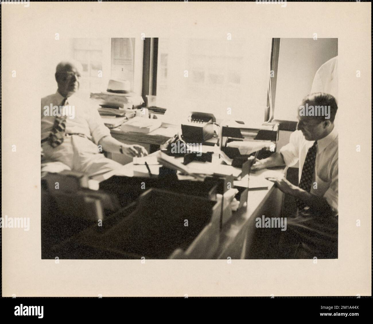 1950s office desk hi-res stock photography and images - Alamy