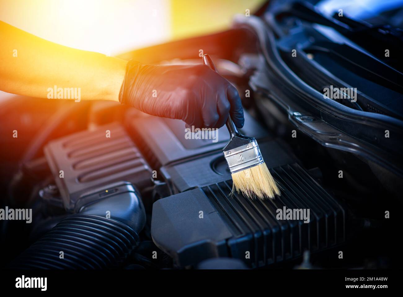 Engine bay detailing hi-res stock photography and images - Alamy