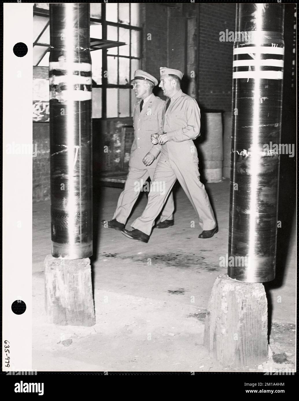 Two officers walking , Ordnance industry, Armories, Military officers ...