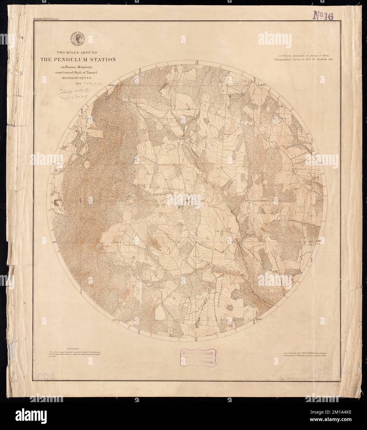 Two miles around the pendulum station on Hoosac Mountain near central ...