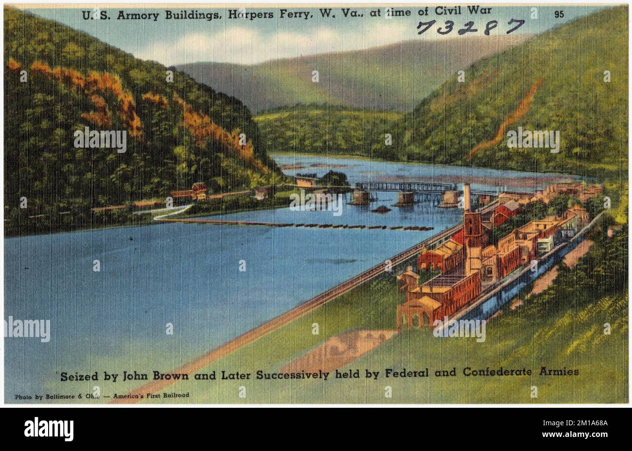 U. S. Armory buildings, Harpers Ferry, W. Va., at time of Civil War ...