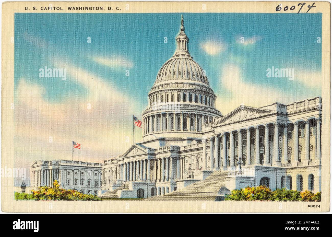 U. S. Capitol, Washington, D. C. , Capitols, Tichnor Brothers ...
