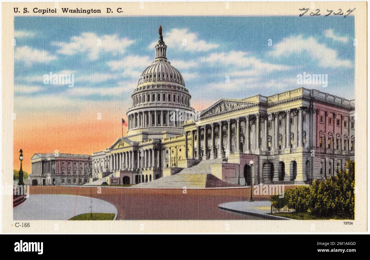 U. S. Capitol, Washington, D. C. , Capitols, Tichnor Brothers ...