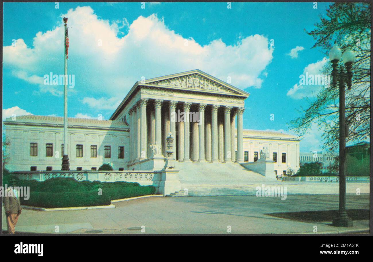 U. S. Supreme Court building, Washington, D.C. , Courthouses, Tichnor ...