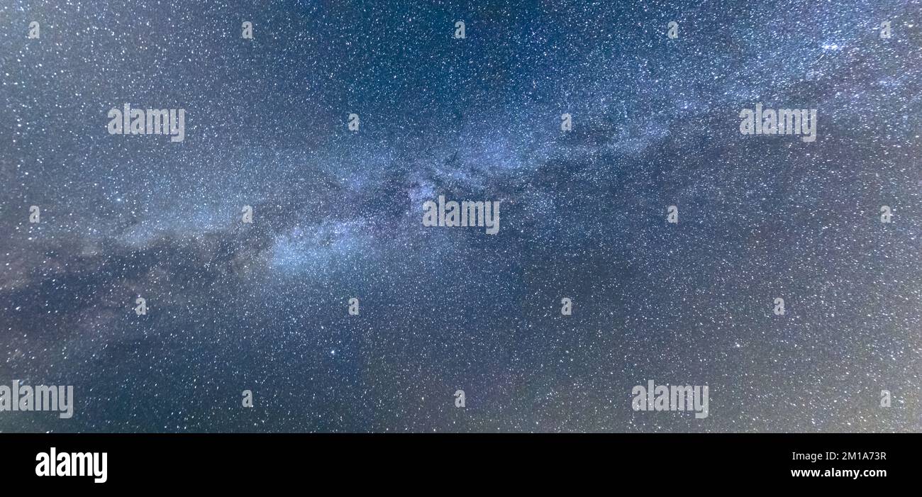 The galactic cloud of the Milky Way stretching across the sky and the ...