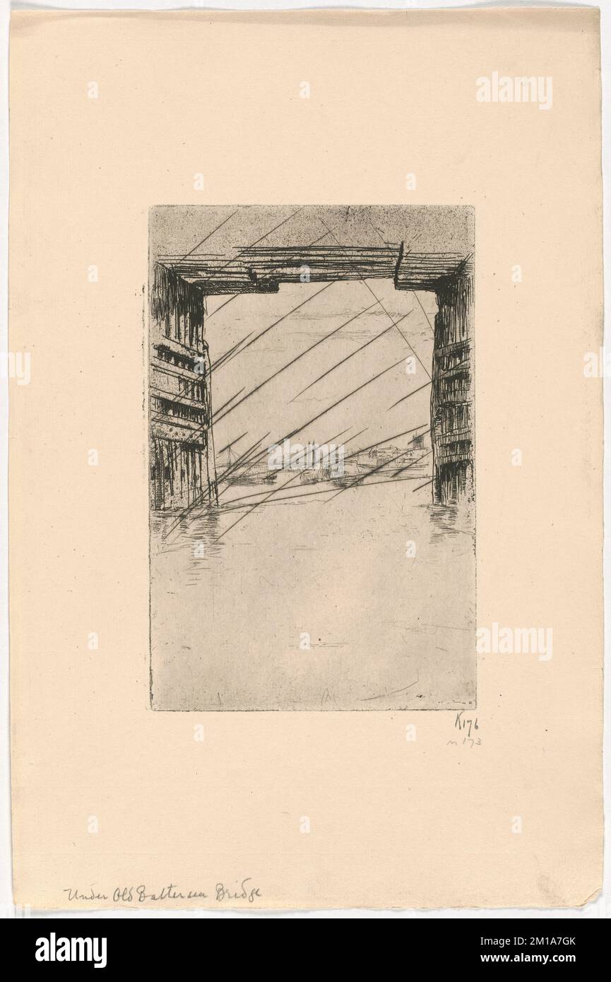 Under Old Battersea Bridge , Bridges, Boats. James McNeill Whistler ...