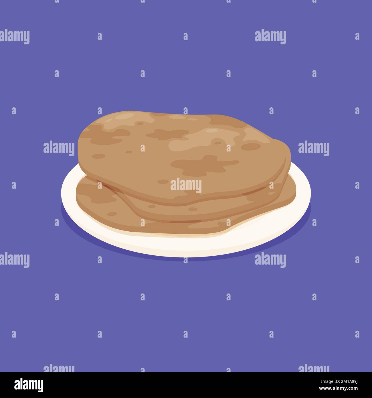 Paratha India Food. Design with cartoon. Vector design illustration ... Paratha India Food. Design with cartoon. Vector design illustration ...