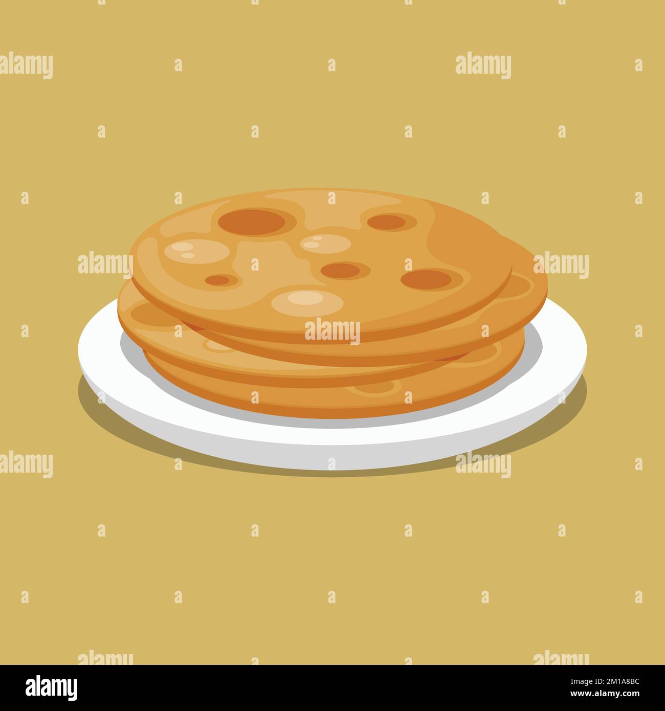 Paratha top Stock Vector Images - Alamy