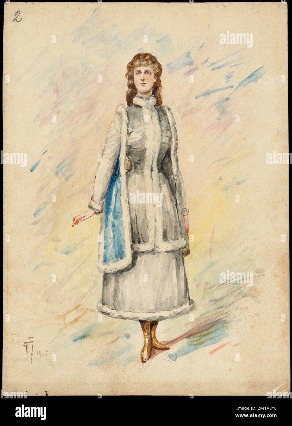 Unidentified Italian opera costume design plate 2 , Operas & operettas ...