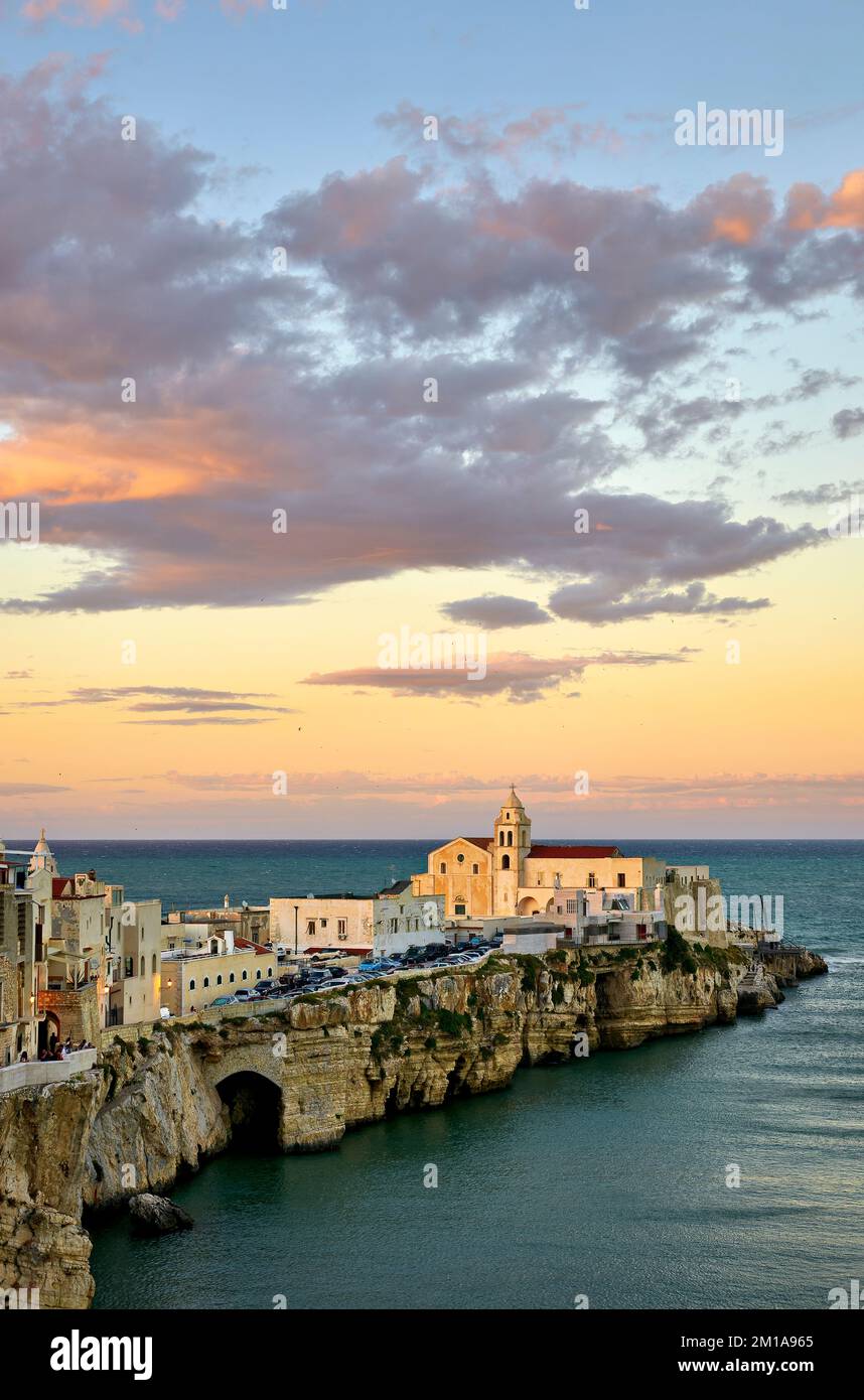 Vieste Gargano. Apulia Puglia Italy. Cape San Francesco and San ...