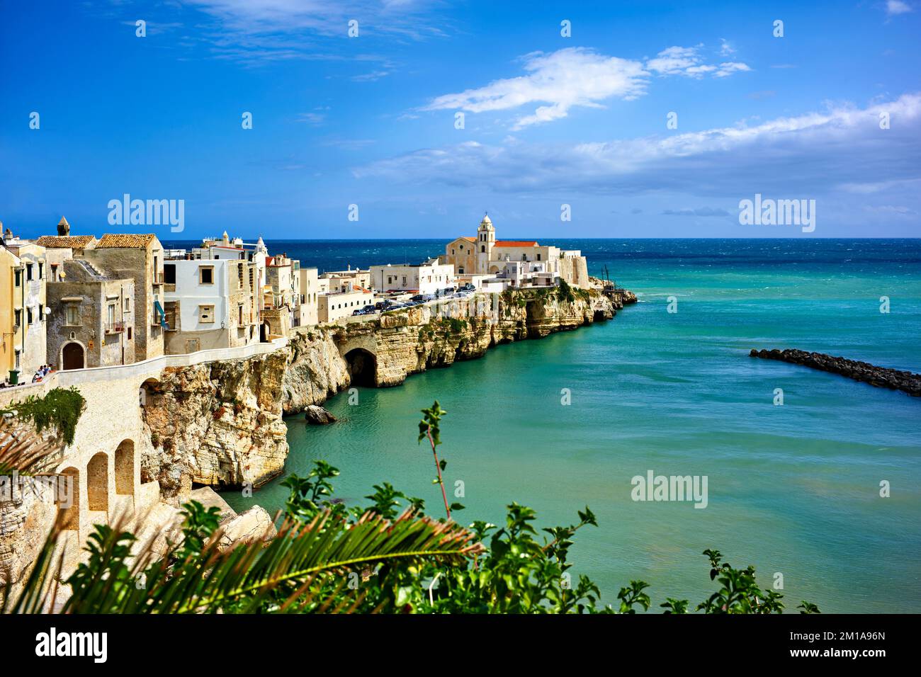 Vieste Gargano. Apulia Puglia Italy. Cape San Francesco and San ...
