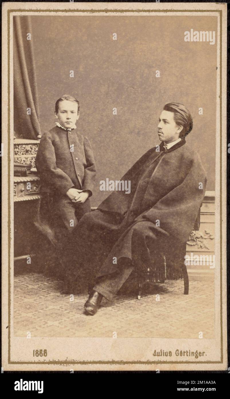 Unidentified man and boy , Boys, Alexandre Benois Collection Stock ...